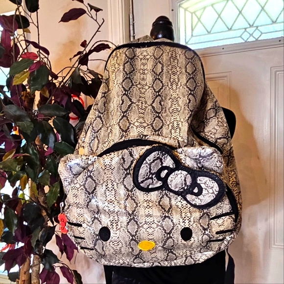 Hello Kitty | Bags | Sanrio Hello Kitty Snakeskin Backpack Adult Y2k ...